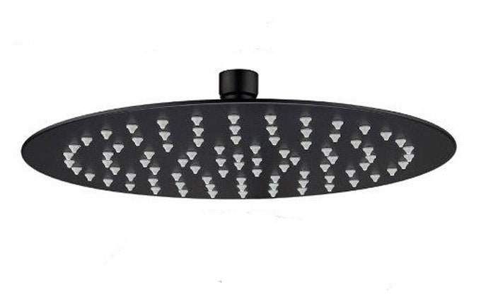 ROUND SHOWER ROSE BLACK 250MM – Fahmbathroom